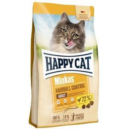 Happy Cat Minkas Trockenfutter Katze Adult, Hairball Control, Gefl&uuml;gel 10 kg
