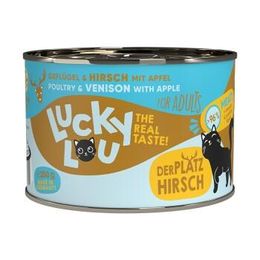 Lucky Lou Nassfutter Katze Adult Gefl&uuml;gel und Hirsch 12x200 g