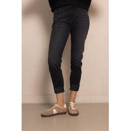 Skinny-fit-Jeans Zhrill "ZHNOVA", Damen, Gr. 31, N-Gr, schwarz, Denim/Jeans, Obermaterial: 90% Baumwolle, 8% Polyester, 2% Elasthan, knöchellang, Jeans