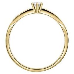Diamantring ONE ELEMENT "0,03 ct Diamant Brillant Ring aus 585 Gelbgold" Gr. 54, gold, Fingerringe, Damen, 54, 0,03 ct mit Diamant, Gelbgold 585-Gold-Diamanten, Gelbgold 585, Gold, Diamanten, edles Design – modisch & dezent zugleich