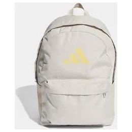 Rucksack Adidas PERFORMANCE "CLSC BARS BP", grau (wonder aluminium, powder gelb), Rucksäcke, Damen, Obermaterial: 100% Polyester