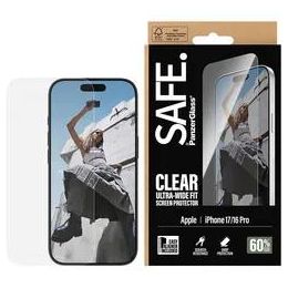 SAFE BY PANZERGLASS Displayschutzglas "Ultra-Wide Fit Screen Protector", transparent, B:11,00cm H:1,00cm T:19,50mm, Displayfolien, Displayschutzfolie, Schutzfolie, Bildschirmschutz, kratz- & stoßfest