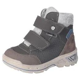 Stiefelette Pepino "Pepino Stiefelette Leder/Textil", Kinder, Gr. 24, braun (grau, braun), Leder, Textil, casual, Schuhe
