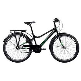 S'COOL Jugendfahrrad S’COOL "S'COOL troX" Gr. 38, schwarz (schwarz, neon gelb), Fahrräder, Kinder, 38cm, 26 Zoll (66,04cm)