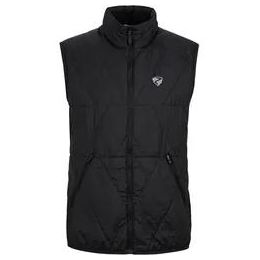 Funktionsweste Ziener "NARIO-Z vest man", Herren, Gr. 52, schwarz, Obermaterial: 100% Polyester; Obermaterial 2: 84% Polyester, 16% Elasthan; Futter: 100% Polyester; Wattierung: 100% Polyester (recycelt), Westen