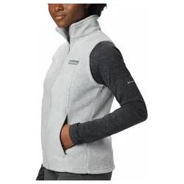 Fleeceweste Columbia "BENTON SPRINGS VEST", Damen, Gr. S, grau (cirrus grau heather), Obermaterial: 100% Polyester, Westen