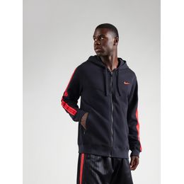 Nike Sportswear Sweatjacke Herren Gr&ouml;&szlig;e L karminrot / orangerot / schwarz