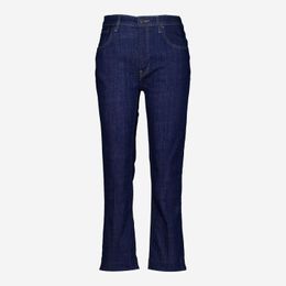 Zara Dunkelblaue Cropped Bootcut Fit Jeans