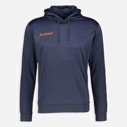 Hummel Dunkelblauer Kapuzenpullover mit Logo-Detail