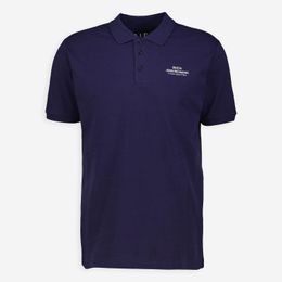 John Richmond Dunkelblaues Poloshirt mit Logo