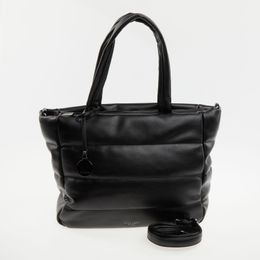 Otto Kern Schwarze wattierte Schultertasche