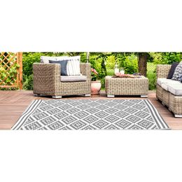 Jet-Line Gartenteppich outdoor Austin grau Teppich 120x180 cm