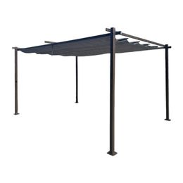Jet-Line Pavillon Gartenpavillon 3x4m anthrazit Luxor Light UV-Schutz wasserabweisende &Uuml;berdachung