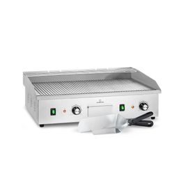 Klarstein Grillmeile 4400 Elektrogrill Plancha 2x2200W Grillplatte Edelstahl