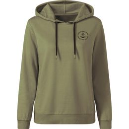 WITT Damen Sweatshirt mit angerauter Innenseite, schilf, Gr&ouml;&szlig;e 48