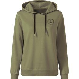 WITT Damen Sweatshirt mit angerauter Innenseite, schilf, Gr&ouml;&szlig;e 42