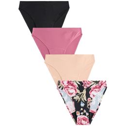 next Slip Damen Gr&ouml;&szlig;e 5XL apricot / pink / schwarz / wei&szlig;