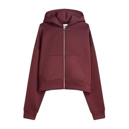 Bershka Sweatjacke Damen Gr&ouml;&szlig;e L weinrot