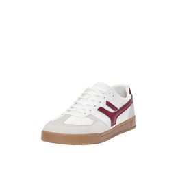 Pull&Bear Pull&bear Sneaker Herren Gr&ouml;&szlig;e 43 hellgrau / burgunder / wei&szlig;