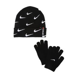 Nike Sportswear Set: Handschuhe und M&uuml;tze 'SWOOSH REPEAT' M&auml;dchen Gr&ouml;&szlig;e XXXS schwarz / wei&szlig;