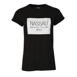 NASSAU Beach Club T-Shirt Damen Gr&ouml;&szlig;e XS schwarz / wei&szlig;