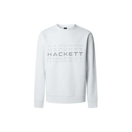 Hackett London Sweatshirt 'HS CLUB CREW' Herren Gr&ouml;&szlig;e L grau / wei&szlig;