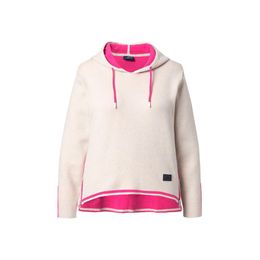 LAURASØN Pullover Damen Größe M hellgrau / pink