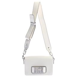 Dior Schultertasche / Umh&auml;ngetasche Damen Gr&ouml;&szlig;e One Size Second Hand hellgrau