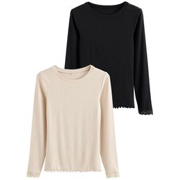 next Base Layer 'ThermoGen' Damen Gr&ouml;&szlig;e XL hellbeige / schwarz