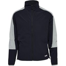 Hummel Sportsweatjacke Herren Gr&ouml;&szlig;e M hellgrau / schwarz