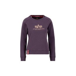 Alpha Industries Sweatshirt 'Basic' female Purple size XS