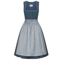 Trachtenhof N&uuml;bler Dirndl 'Dirndl midi Gudrun' Damen Gr&ouml;&szlig;e 34 blau