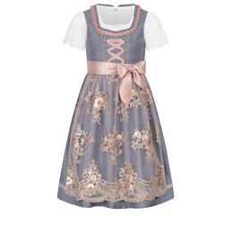 Trachtenhof Nübler Dress 'Kinderdirndl Gerhild' girl Blue size 128