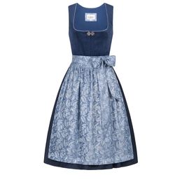 Trachtenhof N&uuml;bler Dirndl 'Dirndl midi Gemma' Damen Gr&ouml;&szlig;e 34 blau