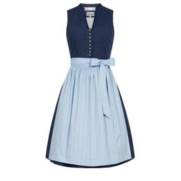 Trachtenhof N&uuml;bler Dirndl 'Dirndl Midi Florence' Damen Gr&ouml;&szlig;e 40 blau