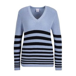 Madeleine Mode MADELEINE Pullover Damen Gr&ouml;&szlig;e L marine / schwarz