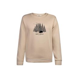 Greenbomb Sweatshirt 'Nature Camping' female Brown size XXXL