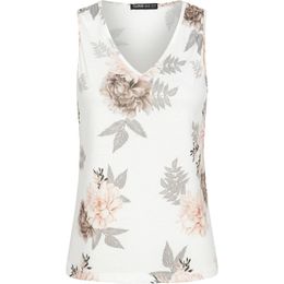 Cloud5ive Top Damen Gr&ouml;&szlig;e M dunkelbeige / grau / rosa / wei&szlig;
