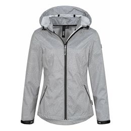 LPO Softshelljacke 'Ira' Damen Gr&ouml;&szlig;e XXXL grau / schwarz / wei&szlig;