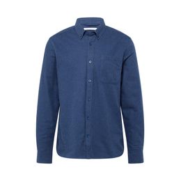 KnowledgeCotton Apparel Button Up Shirt male Blue size XXL