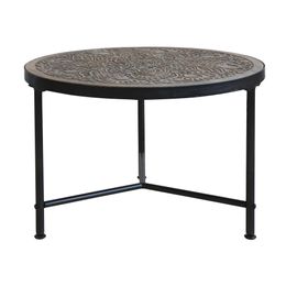 Chic Antique Sofatisch mit Schnitzerei Landhausstil, Shabby Chic, Vintage, Möbel