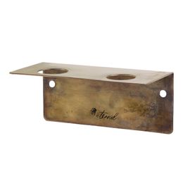 Wandaufhang f&uuml;r &Eacute;ternel Seifenspender doppelt L14/B7/H6 cm, antik messing skandinavische Deko Online Shop