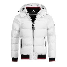 INDICODE JEANS Winterjacke 'Marlon' Herren Größe L navy / rot / weiß
