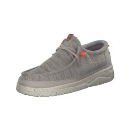 Wrangler Mokassin 'Makana Knit WM31170A' Herren Gr&ouml;&szlig;e 42 beige / feuerrot