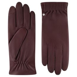 Roeckl Lederhandschuhe 'ARIZONA TOUCH' Damen Größe S/M aubergine / bordeaux / weinrot / dunkelrot