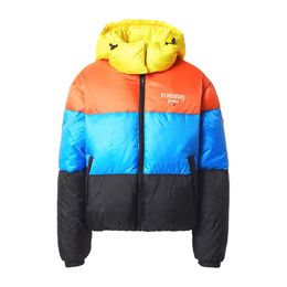 Tommy Jeans Jacke Damen Größe XL azur / gelb / orange / schwarz Winterjacke