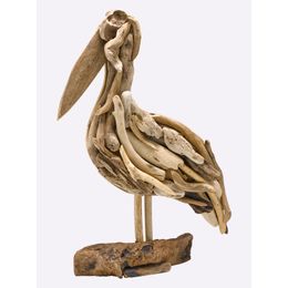 HEINE HOME Deko-Figur, Natur, Gr. H/B/T ca. 47/31/12 cm, Figuren & Skulpturen, Material: Holz