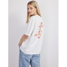 Bearth Oversized Shirt ''Puzzle Grid' Bio-Baumwolle' female White size L