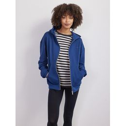 Bearth Zip-Up Hoodie 'Bio-Baumwolle' female Blue size S
