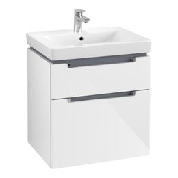 Villeroy & Boch Villeroy & Boch Subway 2.0 Schrank mit Waschtisch, 2 Auszüge, 7113F001+A90910DH,